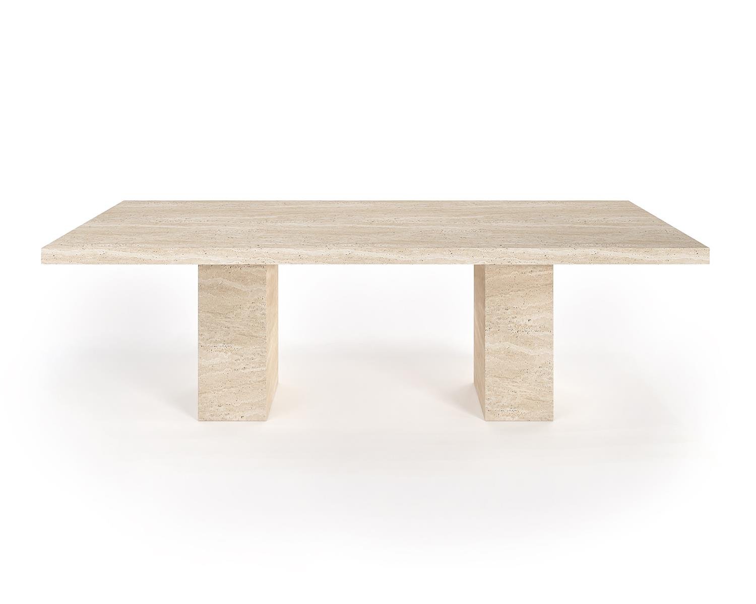 Arbies Travertine Dining Table – Travertine House