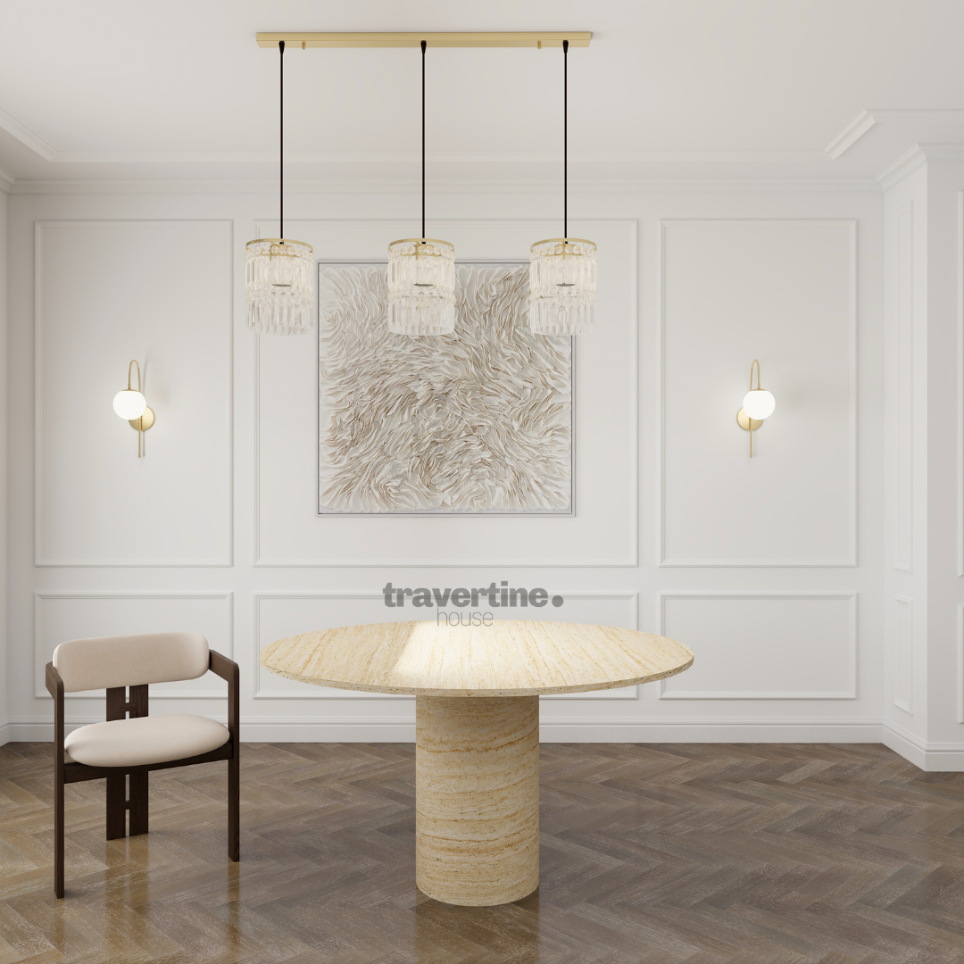 Logos Travertine Dining Table – Travertine House